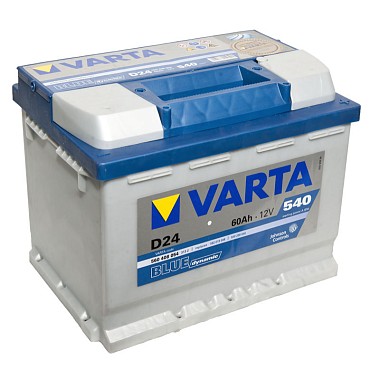 Аккумулятор Varta Blue Dynamic D24 12V 60Ah 540A R+ — купить недорого в интернет-магазине «Шип ...